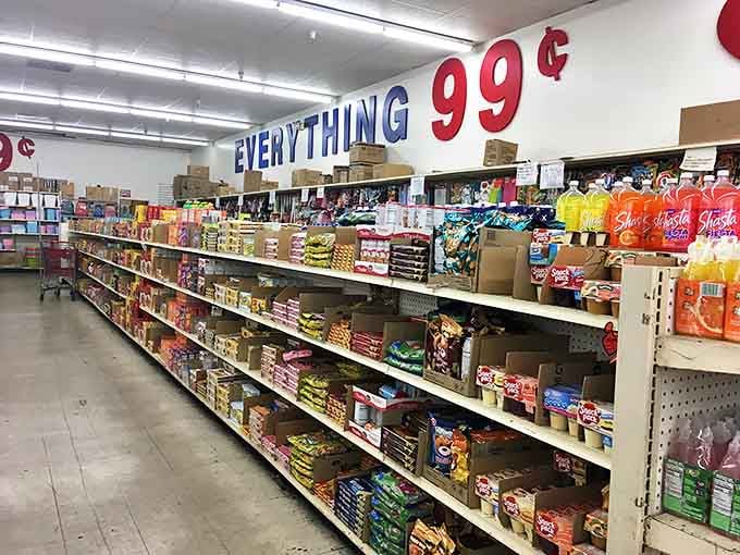 Snack heaven stretches to the horizon, where familiar brands mingle with international treats in a United Nations of munchies.