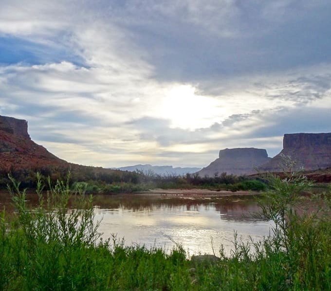 The Colorado River, looking particularly photogenic today, as if it knows you've got your camera ready.