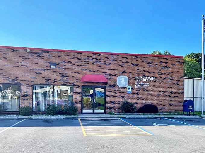 Crab Orchard's brick post office might not look fancy, but it's where local stories travel faster than the mail itself.