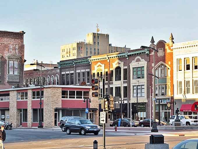 Decatur's downtown skyline showcases a blend of historic and mid-century architecture. Where industrial heritage meets modern affordability in central Illinois.
