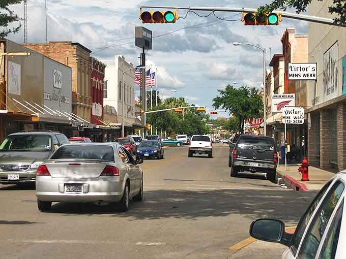 Eagle Pass's main street maintains that perfect small-town vibe where you might actually wave at strangers and mean it.