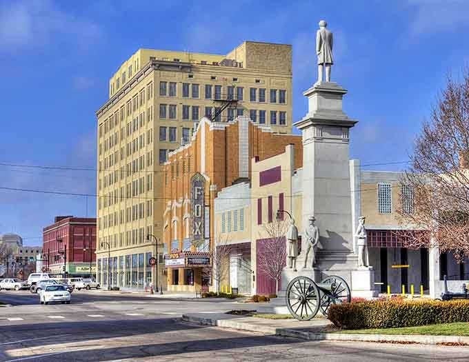 Hutchinson's downtown corner looks like the perfect spot for an impromptu reunion with old friends or a leisurely Saturday morning stroll.