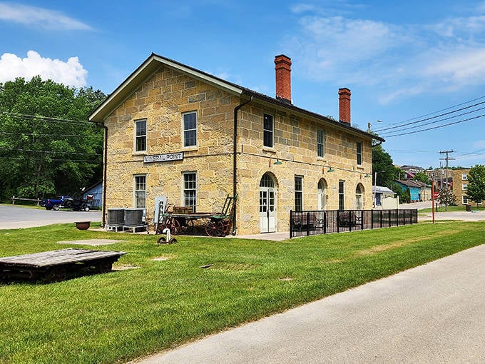 Mineral Point's historic stone buildings tell stories without saying a word, each weathered block a chapter in Wisconsin's Cornish mining history.