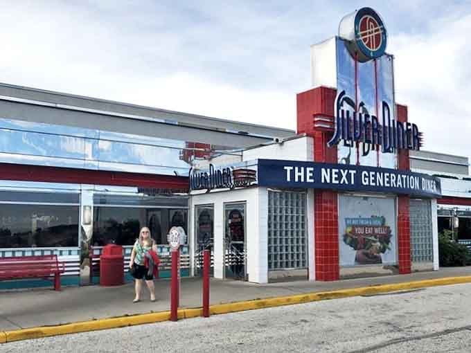 The Silver Diner's retro-modern facade promises the impossible: healthy options that don't taste like punishment and milkshakes worth the brain freeze.
