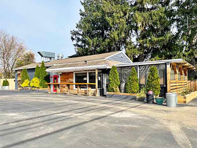 The Love Shack's tidy exterior and wooden accents hint at the care that goes into every rack of ribs inside.