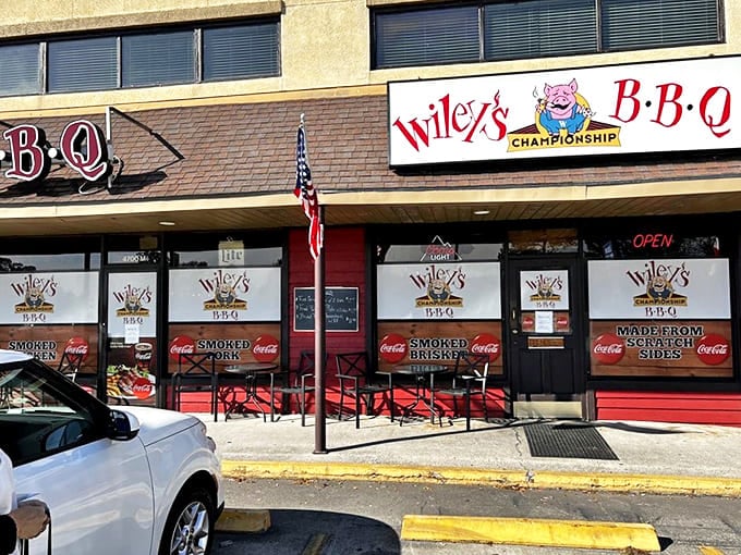 Wiley's Championship BBQ doesn't just talk the talk&mdash;that storefront promises competition-worthy ribs inside those doors.