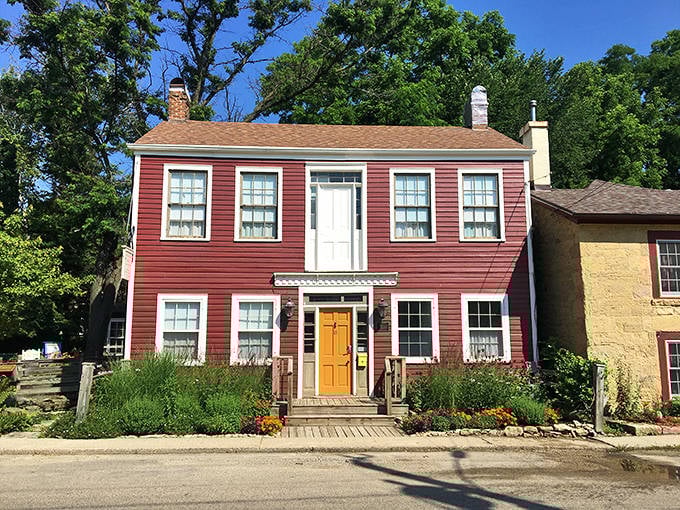 This crimson cottage in Mineral Point isn't just Instagram-worthy&mdash;it's the kind of place that makes you reconsider your entire suburban existence.