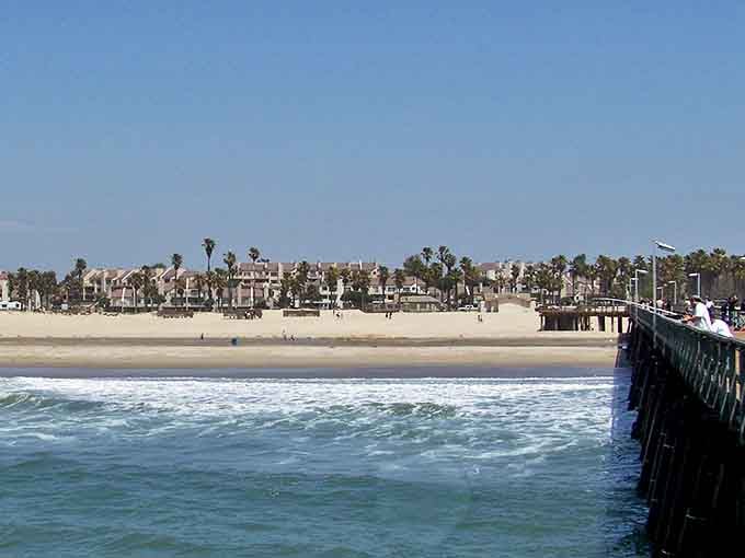 Wide sandy beaches stretch for miles in Port Hueneme, where palm trees sway and crowds are refreshingly absent.