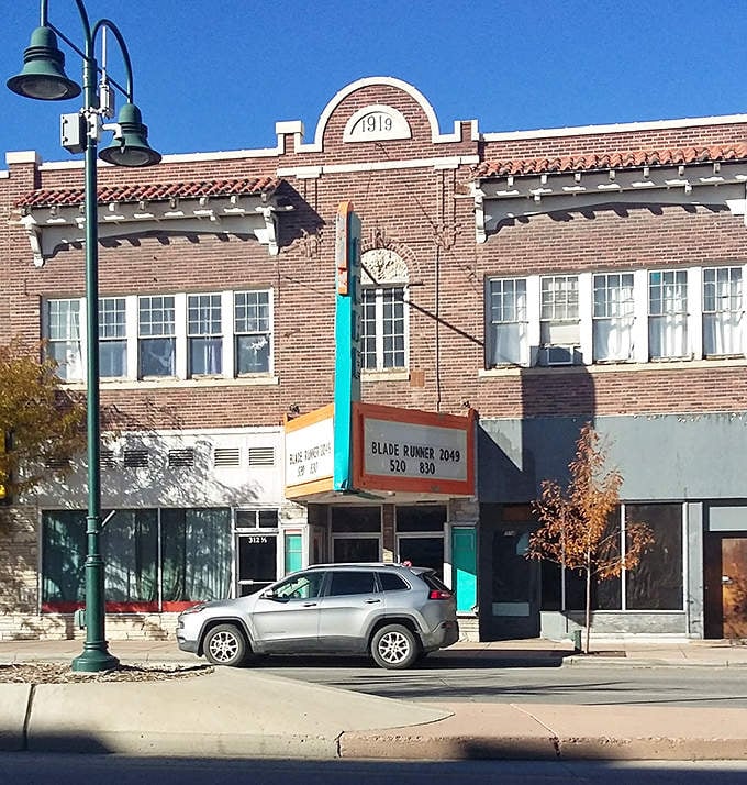 The 1919 building houses Riverton's historic theater &ndash; where date nights cost less than streaming subscriptions and include actual human interaction.