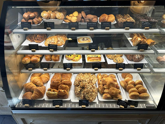 The display case &ndash; where willpower goes to die and diet plans are forgotten in the face of flaky, buttery, magnificent temptation.