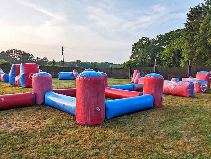 Big Indian Paintball's inflatable battleground proves that strategic warfare can happen without a single grass stain on your favorite jeans.