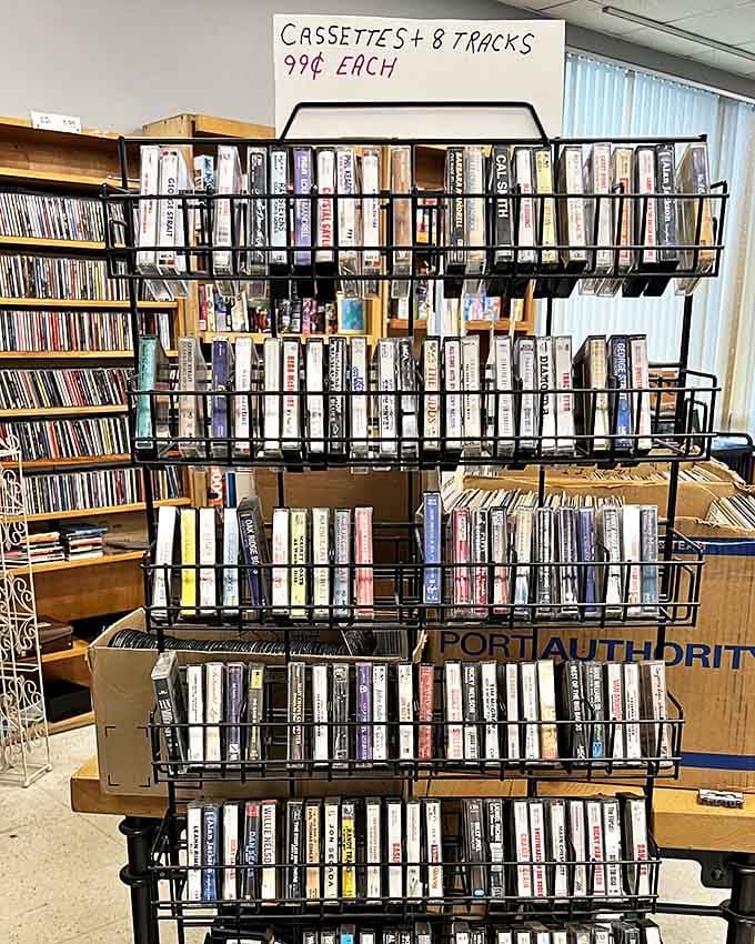 Cassette paradise for nostalgic music lovers&mdash;where mixtapes of yesteryear find new homes for just 99 cents.