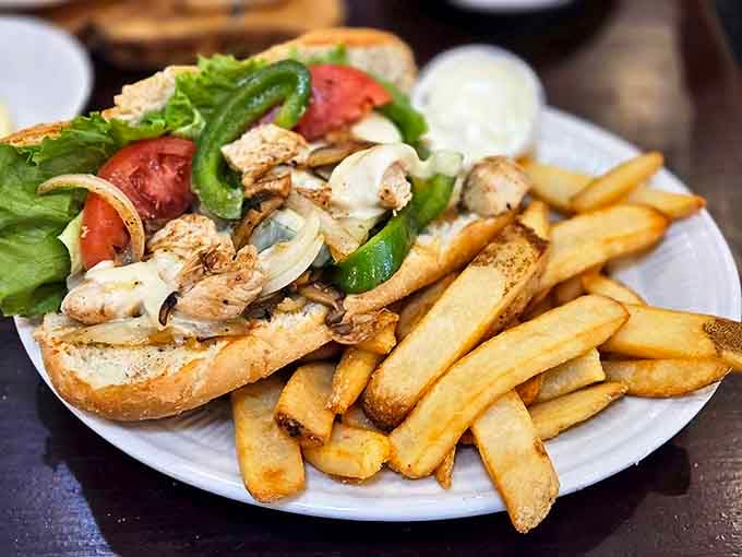 This Chicken Philly sandwich isn't just a meal, it's a commitment&mdash;one that rewards you with every savory, cheese-draped bite.