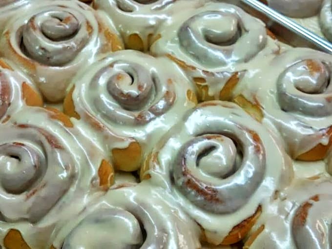 Cinnamon rolls that could make a pastry chef weep with joy. These spiral-shaped miracles of dough and frosting redefine breakfast indulgence.