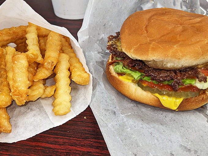 The double cheeseburger and crinkle-cut fries combo&mdash;proof that sometimes the simple things in life really are the most extraordinary.