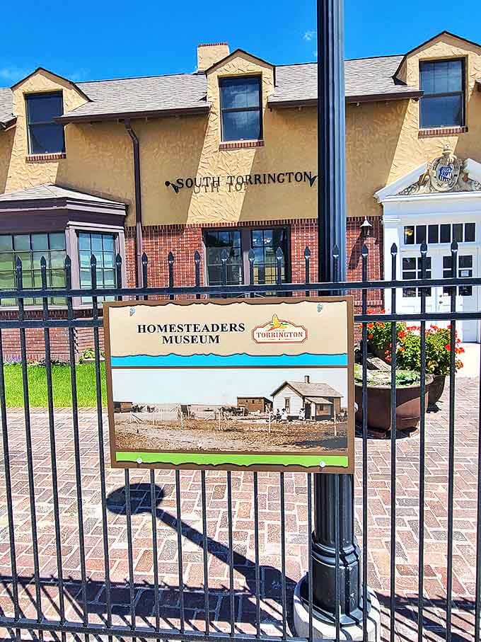 The Homesteaders Museum sign hints at the treasures within&mdash;stories of pioneers who thought "roughing it" meant no indoor plumbing, not weak WiFi.