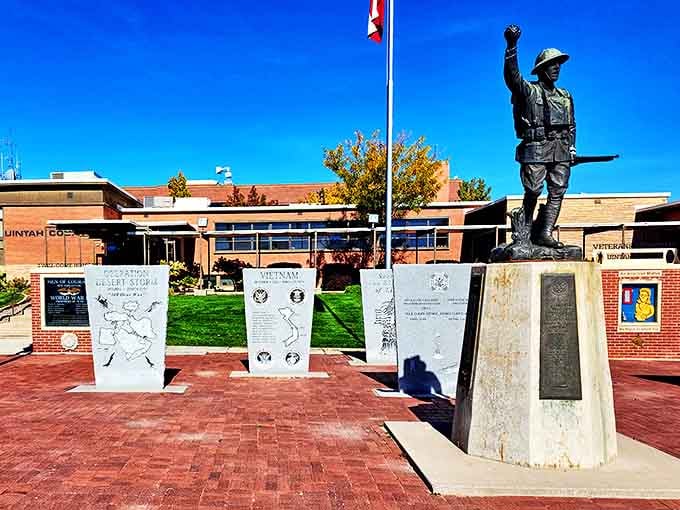 History stands at attention at the Museum of Uintah County, where monuments honor those who served while telling stories of local heritage.