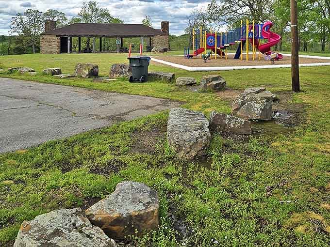 Nichols Park offers that perfect blend of rustic shelter and colorful playground equipment&mdash;where family memories are made without needing a Wi-Fi password.