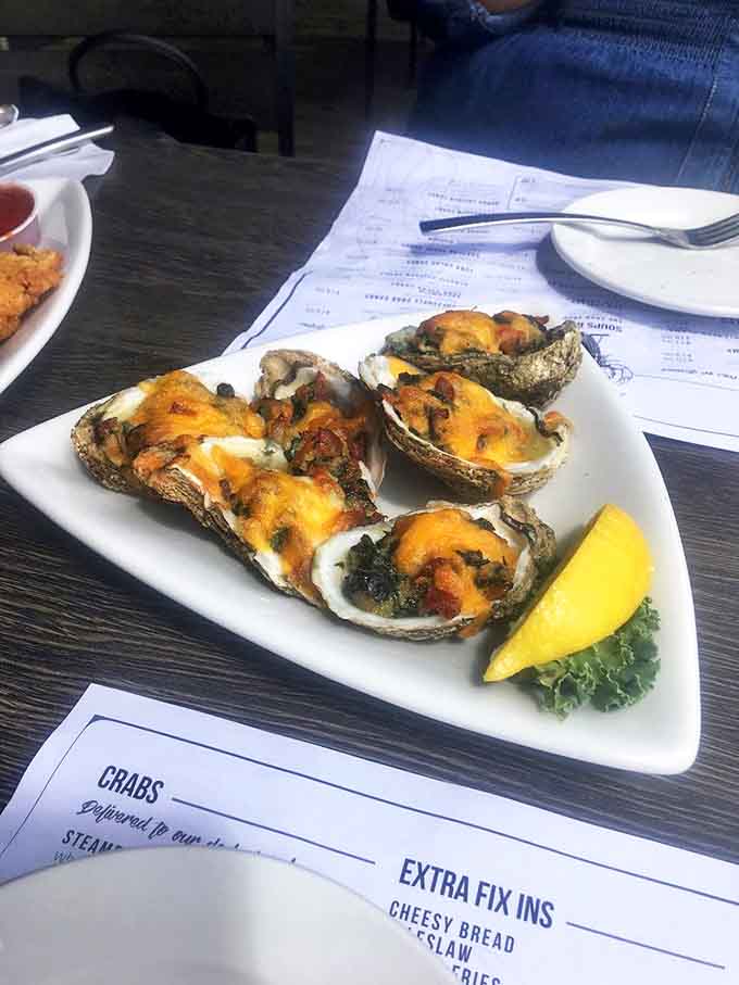 Oysters Rockefeller&mdash;where briny meets creamy meets cheesy in a flavor explosion that would make the actual Rockefellers trade their fortune for another plate.