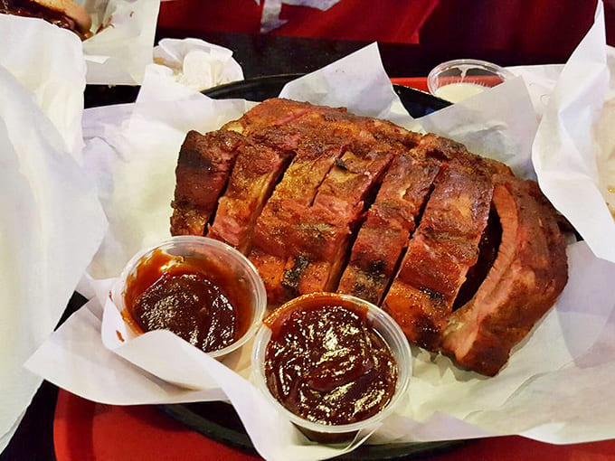 These ribs aren't just falling off the bone&mdash;they're practically jumping into your mouth, leaving a trail of smoky, saucy evidence.