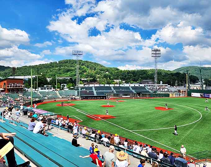 Baseball under mountain skies&mdash;where America's pastime feels especially poignant against Johnstown's dramatic natural backdrop. Batter up and breathe deep!