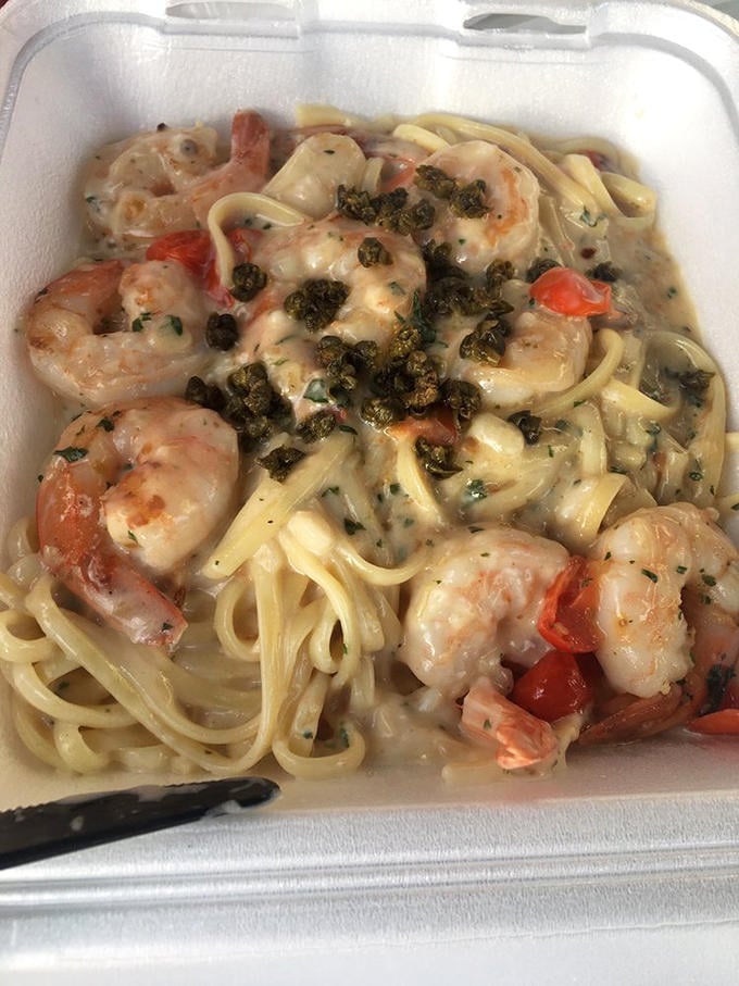 Shrimp scampi pasta that's worth every carb. Those plump shrimp swimming in buttery sauce are what comfort food dreams are made of.