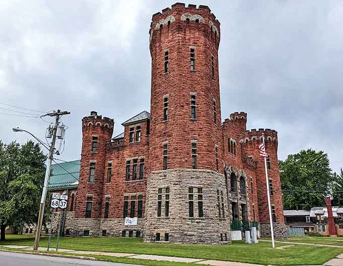 The State Armory's castle-like presence brings unexpected architectural drama to small-town America. Game of Thrones meets the North Country.
