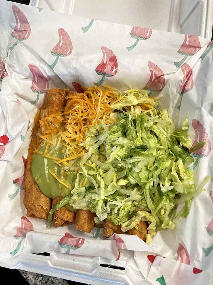 These tacos aren't just food; they're edible art. The vibrant greens against golden shells create a canvas that's as beautiful as it is delicious.