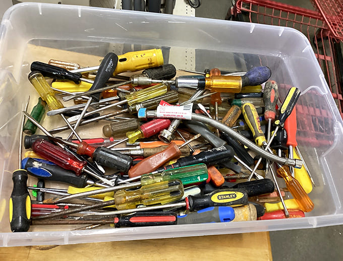 Tool paradise for the DIY dreamer. Like a hardware store had a yard sale, these implements are ready for their second act of creation.