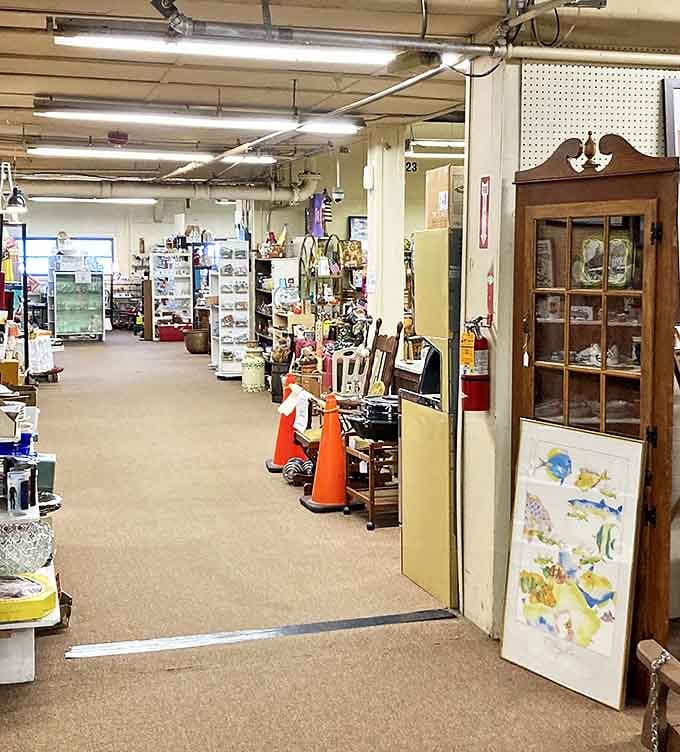 Every booth has its own personality. Turn a corner and you might find yourself in an entirely different decade.