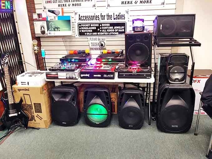 A DJ booth that would make my teenage self weep with joy. These speakers aren't just selling sound—they're selling the soundtrack to memories.