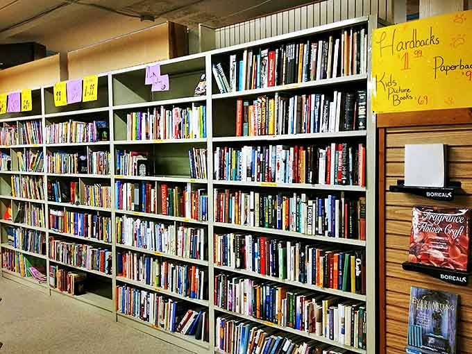 The book section rivals small libraries, offering literary journeys from fifty cents. Somewhere between those spines is the paperback that changes everything.