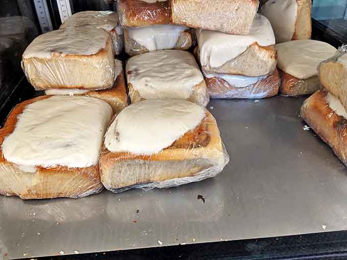 Cinnamon rolls the size of your ambitions, frosted with the kind of generosity we should all aspire to. These aren't pastries – they're events.