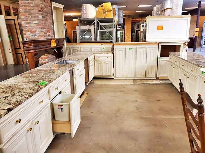 Kitchen dreams are made of this&mdash;complete cabinet sets with granite countertops that look like they jumped straight out of a home renovation show's "after" segment.