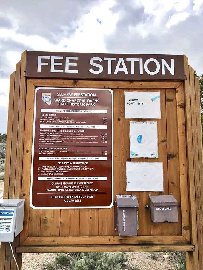 Self-pay stations: Nevada's honor system at work in places where your conscience is the only witness watching.