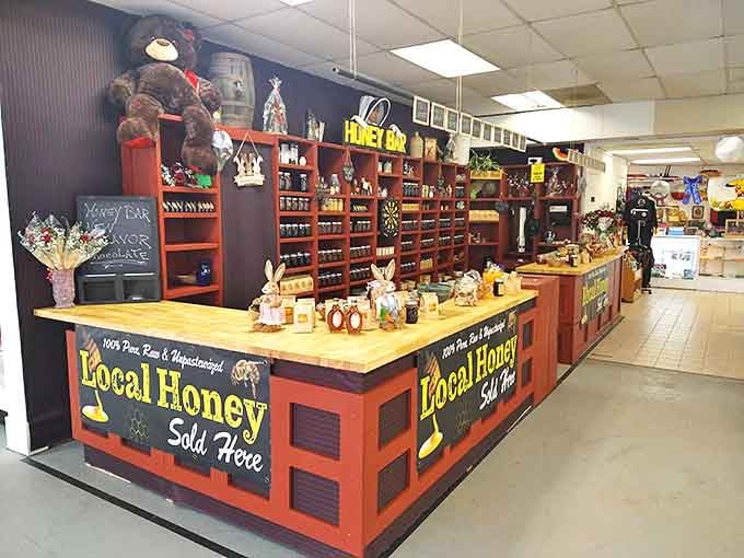 The Honey Bar stands as a golden temple to nature's sweetest creation, where local bees get the celebrity treatment they deserve.
