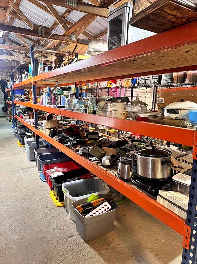 Kitchen gadget graveyard or culinary resurrection center? One shopper's discarded slow cooker becomes another's Sunday pot roast miracle maker.
