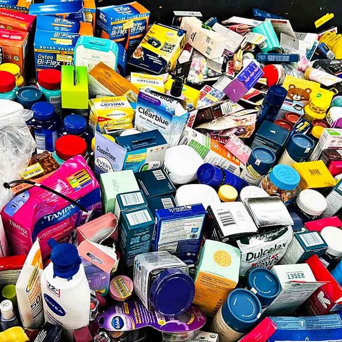 A treasure trove of personal care products where savvy shoppers stock bathroom cabinets for a fraction of drugstore prices.