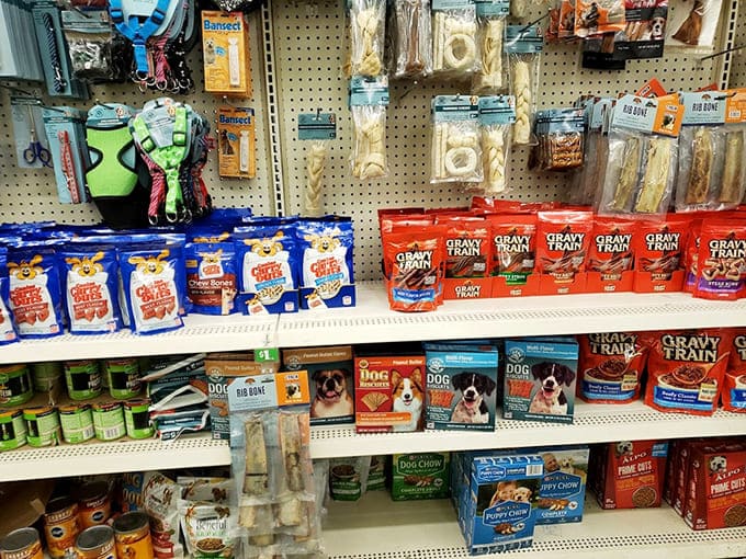 Even Fido gets to enjoy budget-friendly treats. The pet aisle proves your four-legged friend doesn't need designer biscuits to wag happily.