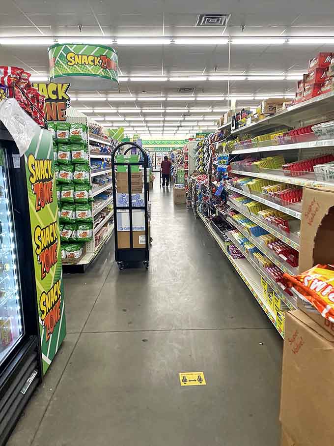 Welcome to the "Snack Zone," where road trip provisions and midnight cravings come together in a symphony of affordable indulgence.