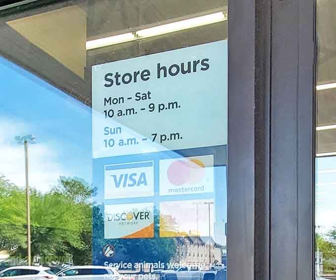 Extended hours mean more time for treasure hunting. Like a casino, Savers understands that the search itself is part of the thrill.