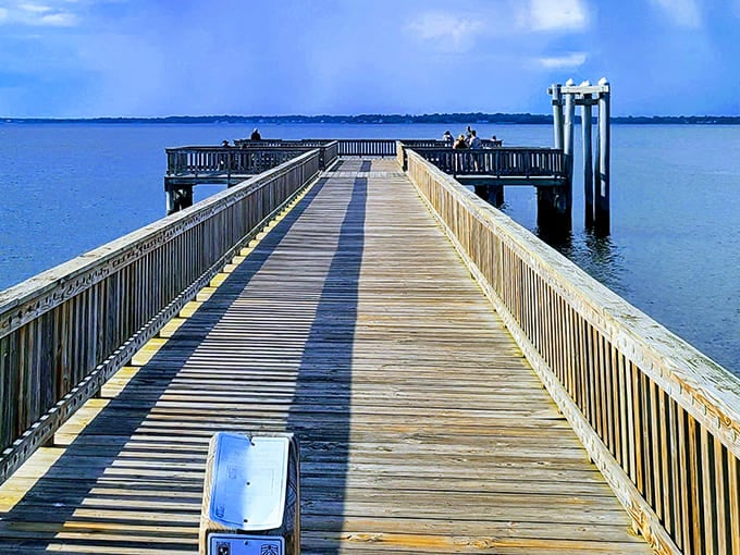 This fishing pier isn't just a place to catch dinner&mdash;it's where stories get bigger and problems get smaller with every step toward the horizon.