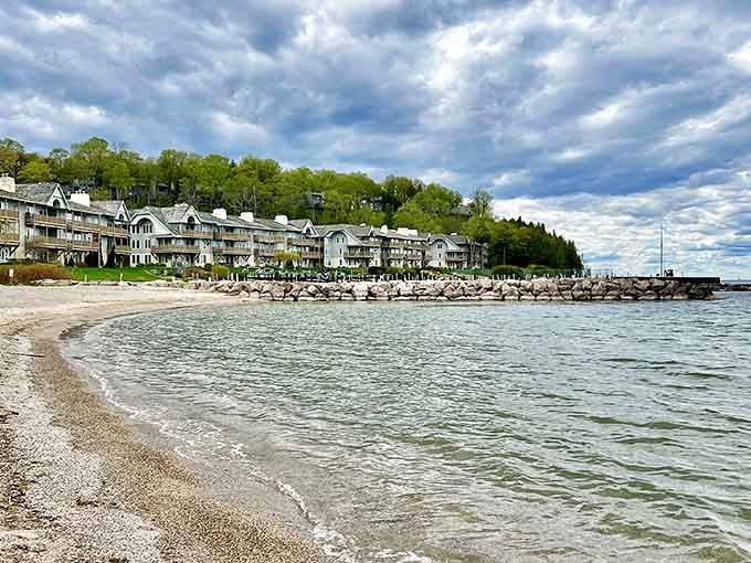 Fish Creek's hillside homes offer million-dollar views of the bay, a Door County dream come to life.