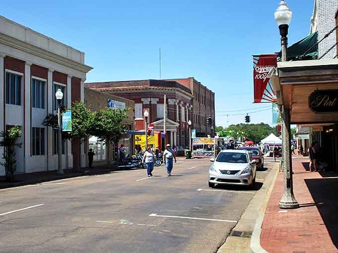 Downtown Greenwood's charming streets invite you to slow down and explore the local shops and friendly Delta atmosphere today.