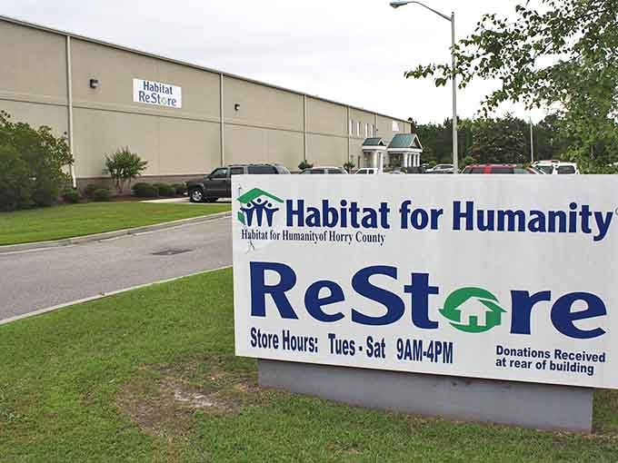 ReStore's warehouse exterior promises a DIY paradise within its walls.