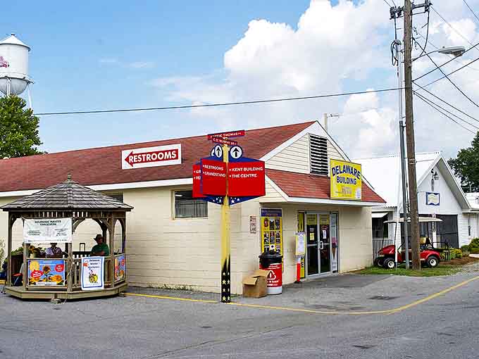 Harrington's classic small-town buildings house businesses where prices haven't inflated like everywhere else. A refreshing economic time warp for your retirement dollars.