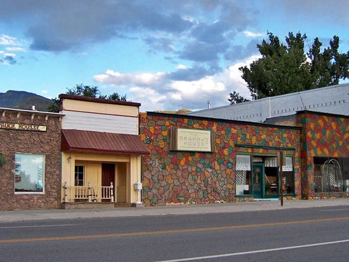 The colorful building stands out in Monroe's downtown, much like the characters who call this small town home.
