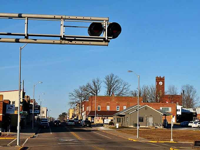 Stanley's quiet streets and railroad crossing signal the perfect pace for retirement living without the big-city hustle.