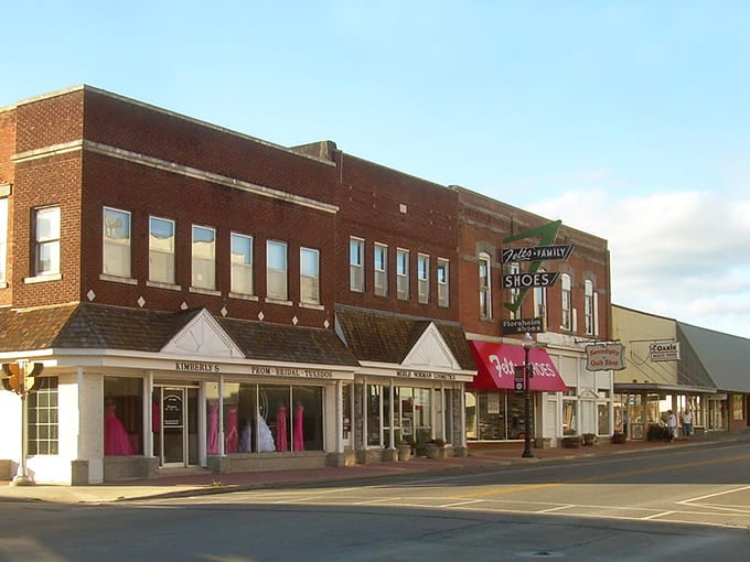 Tahlequah's charming main street offers a perfect blend of Cherokee heritage and small-town Oklahoma hospitality, with shops waiting to be explored.