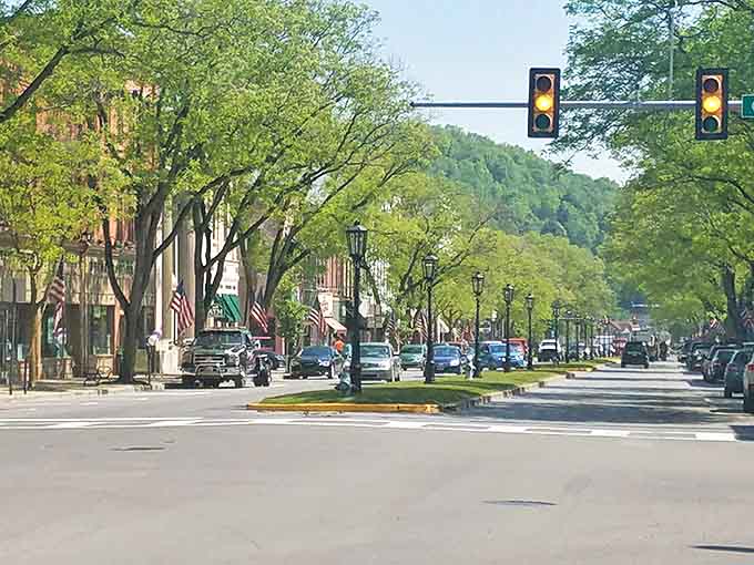 Main Street's historic charm makes every grocery run feel like a pleasant journey through time.